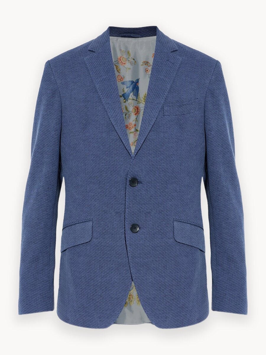 Пиджак Single-breasted textured blazer