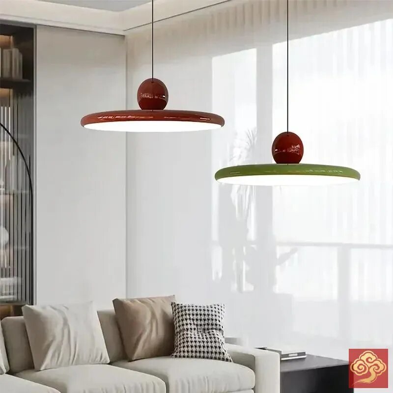 Люстра подвесная LED E27, 56 Вт, 90-260 В, цвет бежевый/красный/зеленый/белый/серебристый, диаметр 30/40 см — фото 1