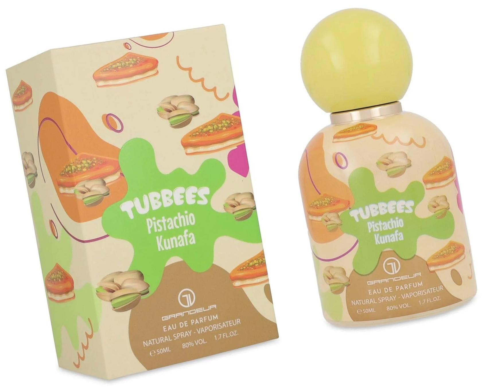 Парфюм Tubbees Pistachio Kunafa 50 мл унисекс / Тубиз Фисташио Кунафа