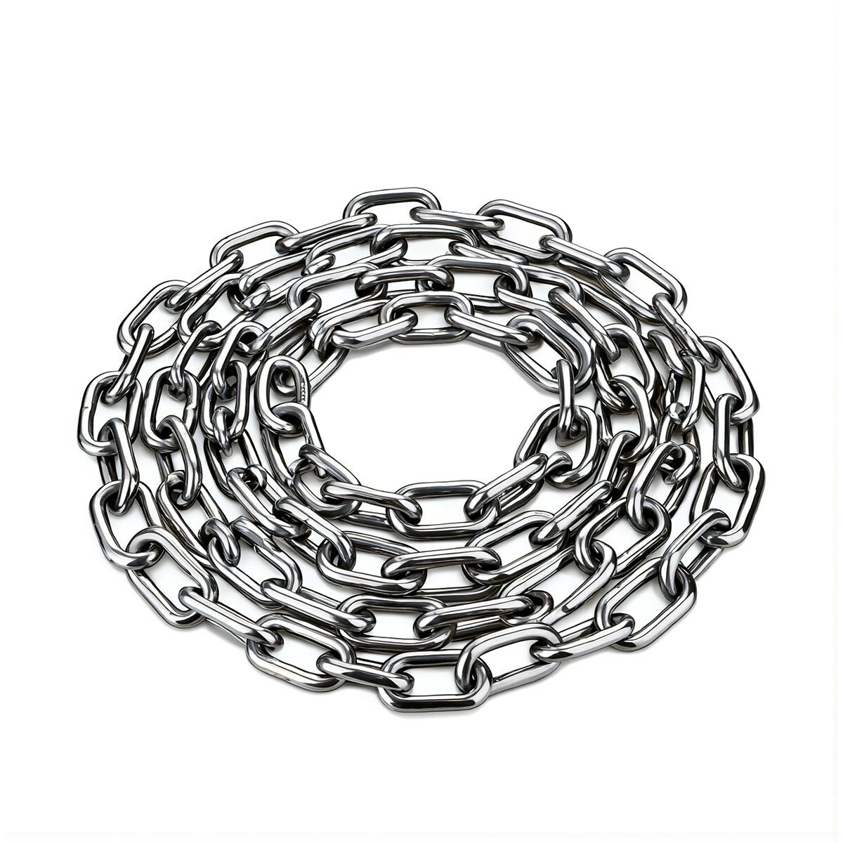 Оцинкованная цепь диаметром до 20 мм для подъема тяжестей, монтажа ограждений, фиксации скота, декора, изготовление по требуемым размерам