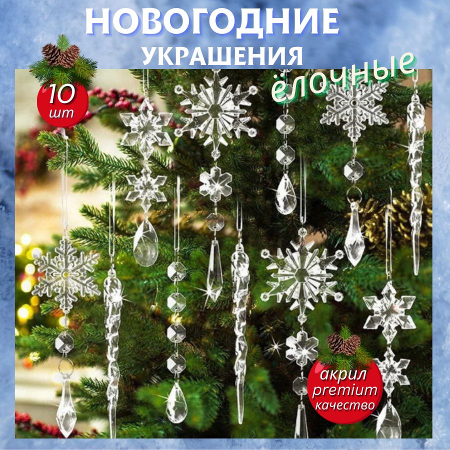 Набор новогодних елочных игрушек