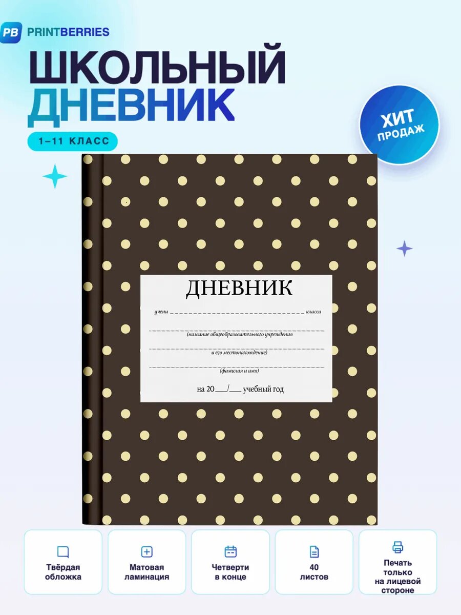 Школьный дневник горошек узор ретро эстетика коллаж арт 6