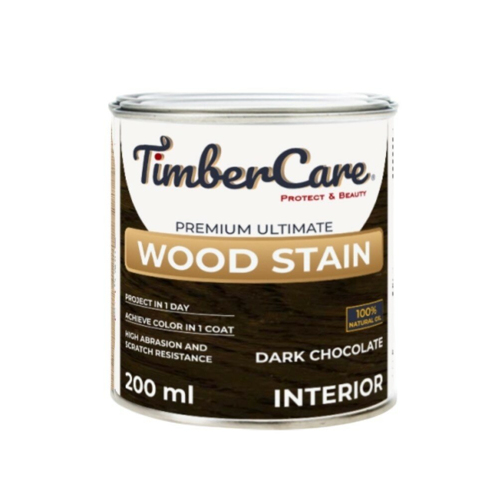 Масло TimberCare Wood Stain Dark Chocolate 350089 (0.2л) темный шоколад