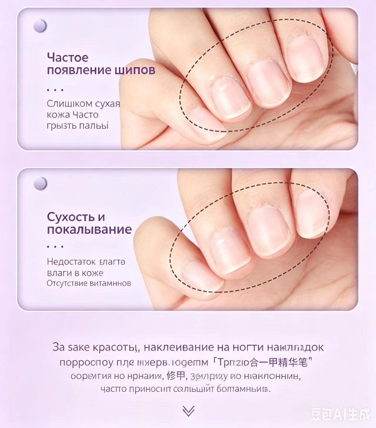 Тройной эссенциальный карандаш для ногтей KAKA SEA