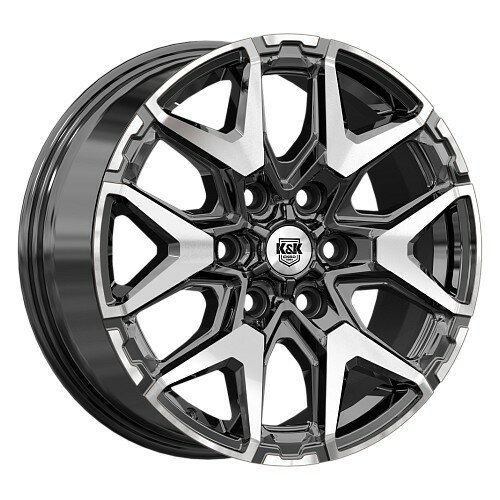 Колесный диск K&K Гангут 7.5x18 6*139.7 ET50 DIA92.5 Алмаз черный
