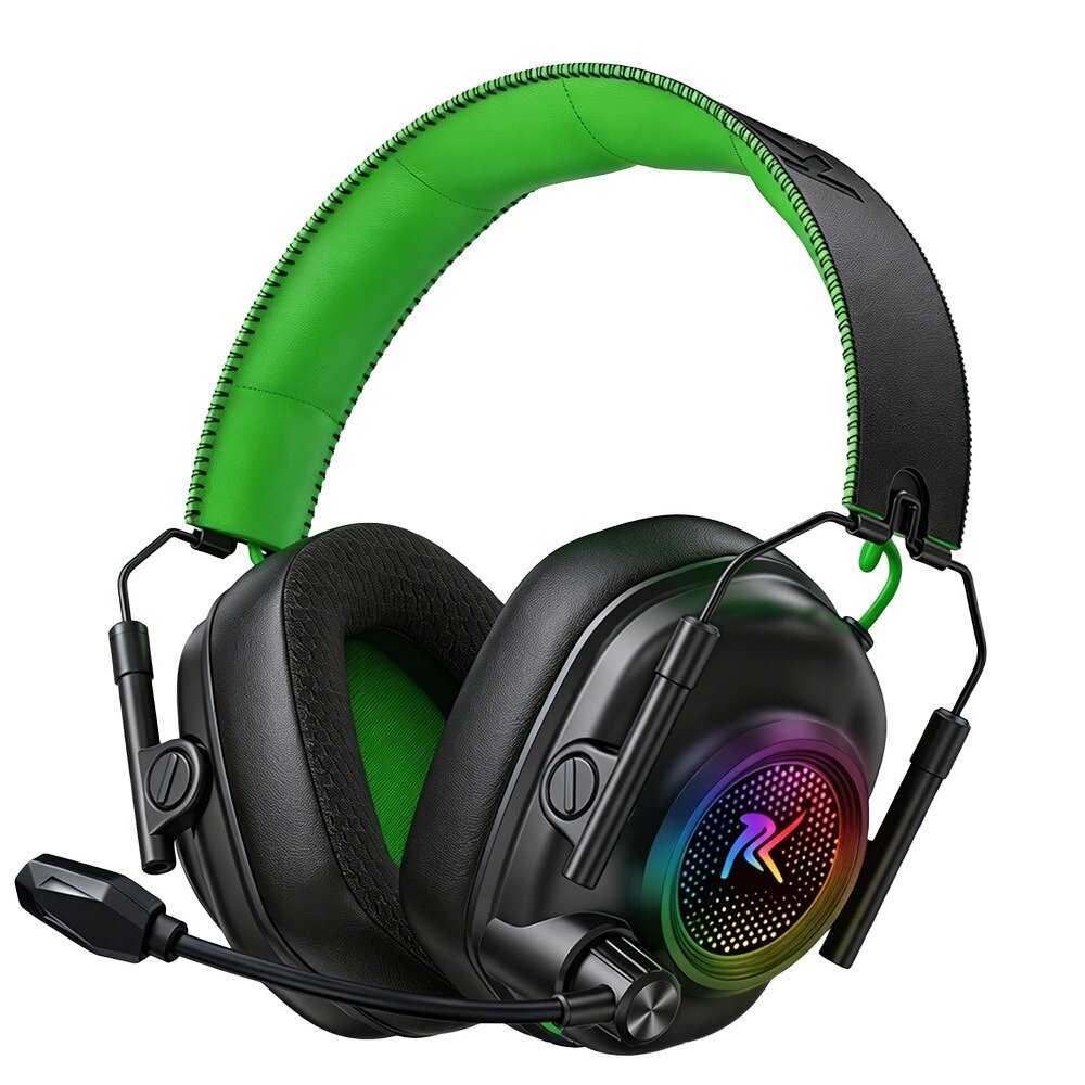 Наушники беспроводные игровые HGH2 с микрофоном ENC, 2.4G, Bluetooth 6.0, 7.1, RGB, 50 мм