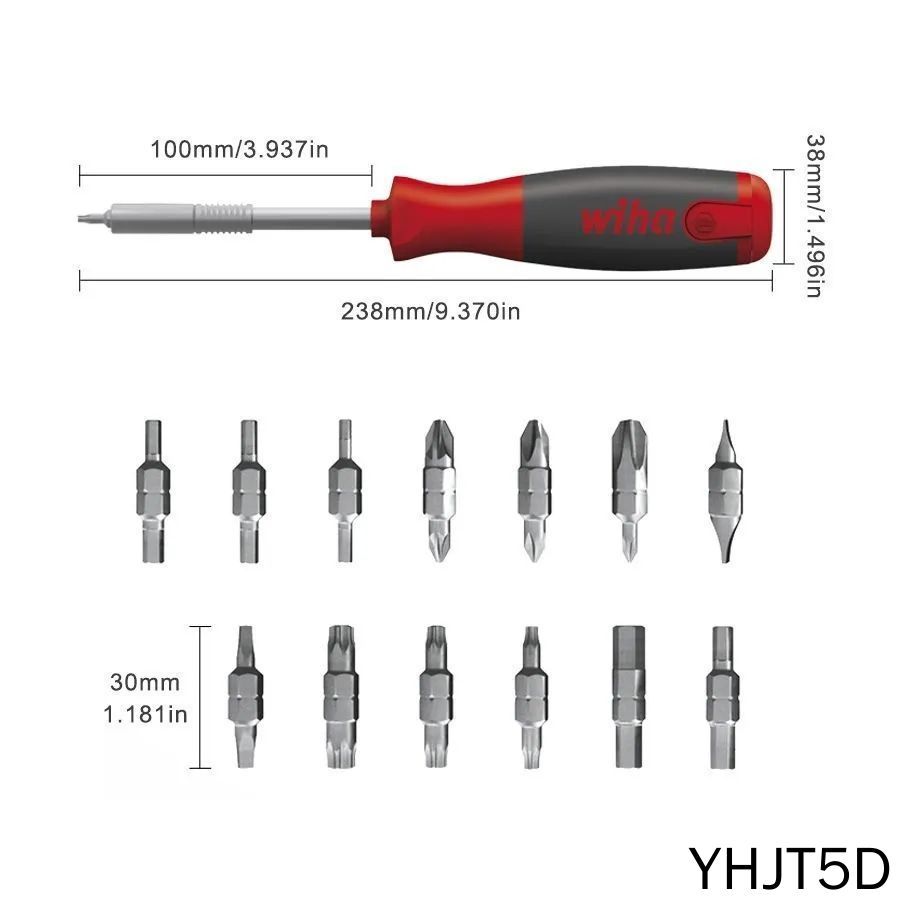 Набор отверток 26 в 1 с насадками SL/PH/PZ/Torx