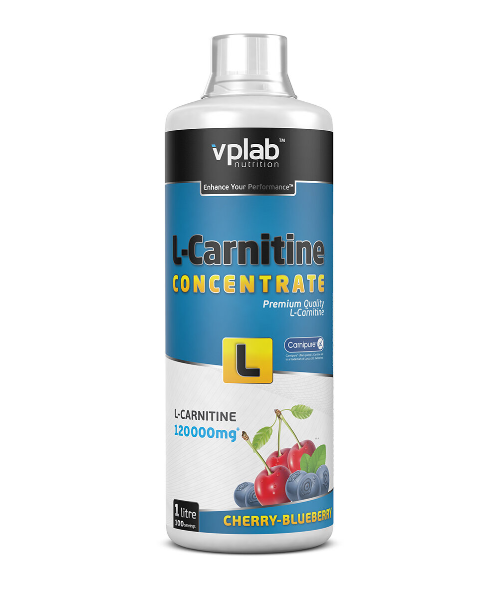 L-Карнитин L-Carnitine Concentrate 1л, вкус Вишня-Черника.