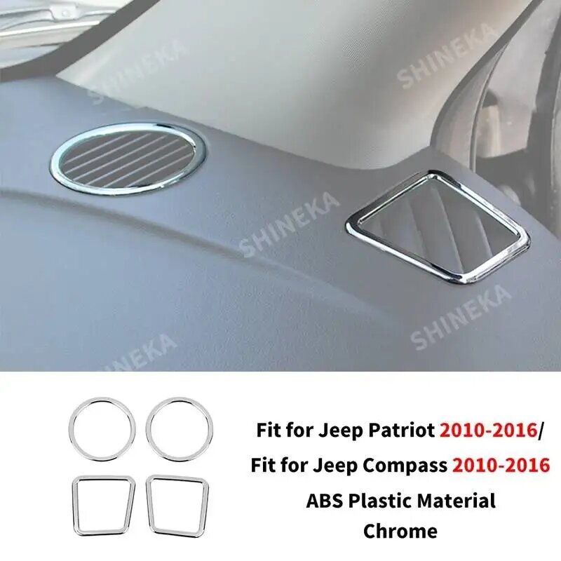 Декор приборной панели Jeep Patriot/Compass 2010-2016, Chrome, G