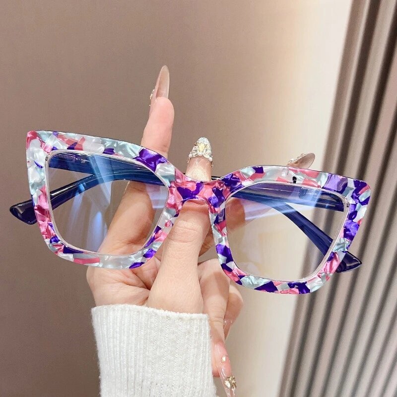 Женские очки "Кошачий глаз" Blue Pink, рецепт 2.0