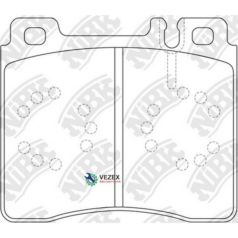 NIBK PN0029 PN0029-NIBK колодки дисковые передние!\ MB W140 2.8-6.0/3.0TD/3.5TD 91>