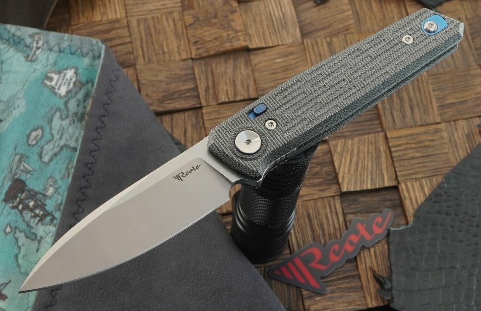 Складной нож Reate Knives PL-6, сталь Nitro-V, S, рукоять черная микарта