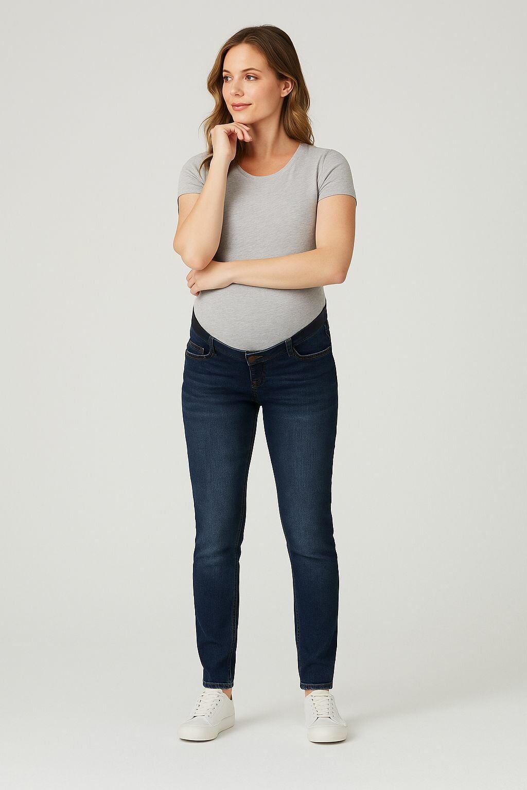 ESMARA Джинсы для беременных Super Skinny Fit , размер 46, тёмно-синие