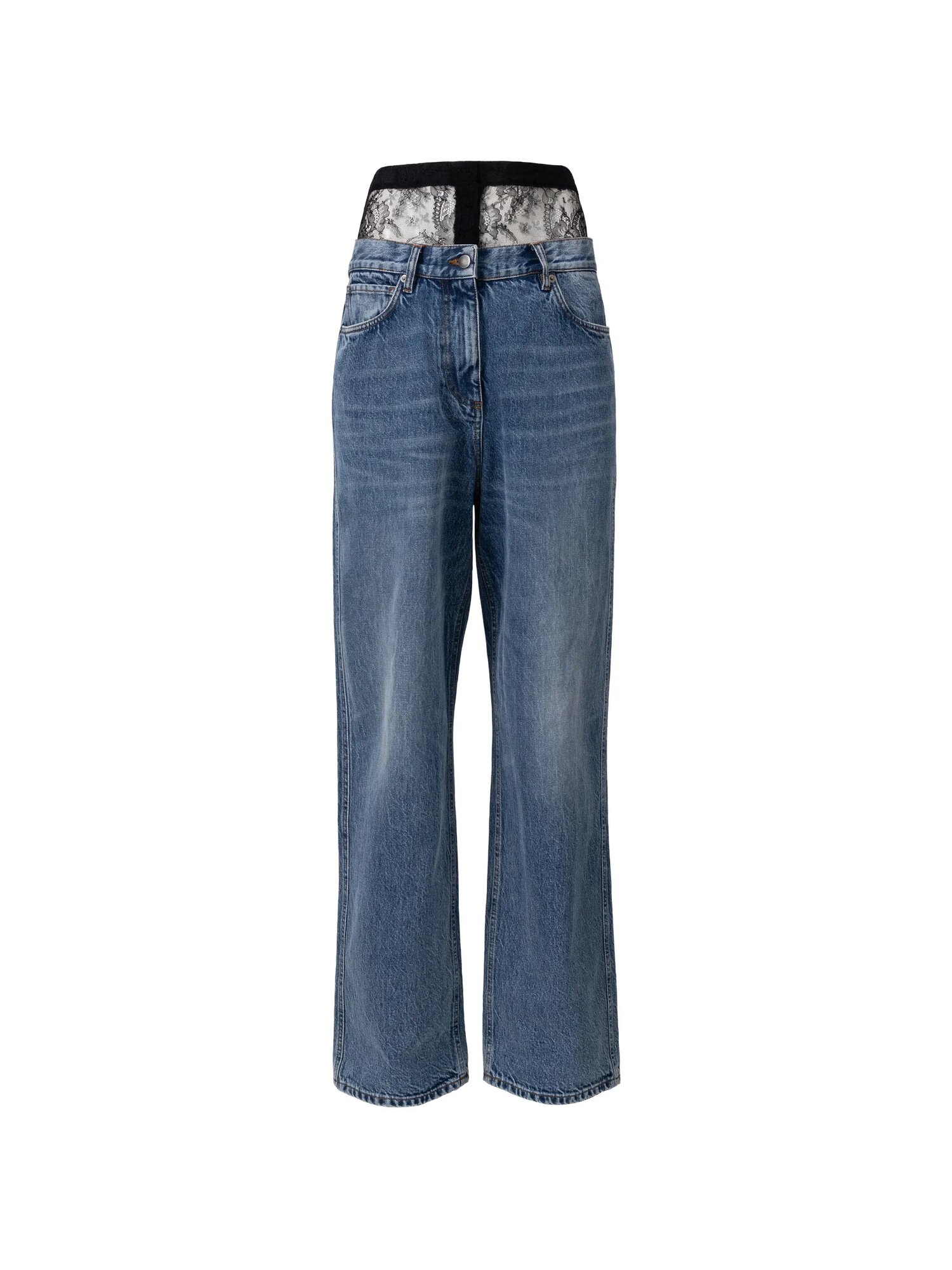Джинсы ALMAZ Disclose lace-panel jeans