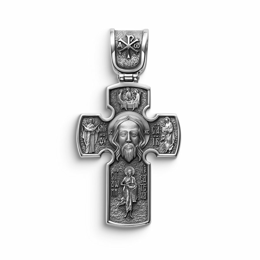 Подвеска, серебро, 925 проба, оксидирование