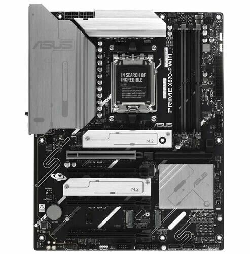 Материнская плата ASUS PRIME X870-P WIFI - AM5, AMD X870, 4xDDR5-5200 МГц, 1xPCI-Ex16, 4xM.2, ATX