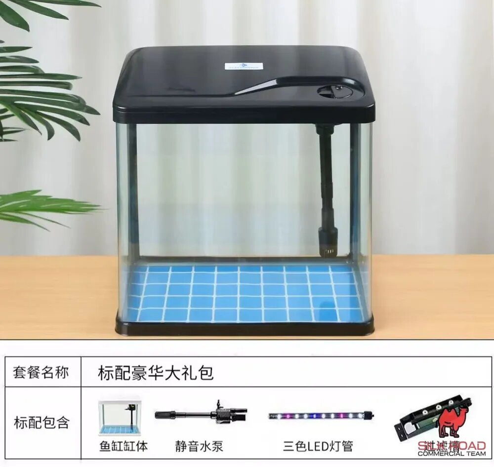 Аквариум Barbus Aquarium 9л с фильтром и LED подсветкой для рыб