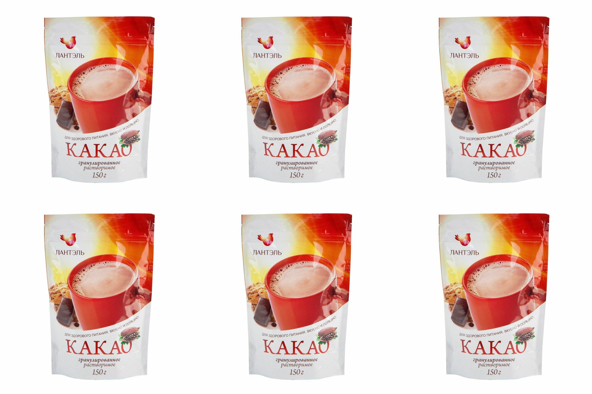 Лантэль Какао-напиток растворимый, 150 г, 6 шт