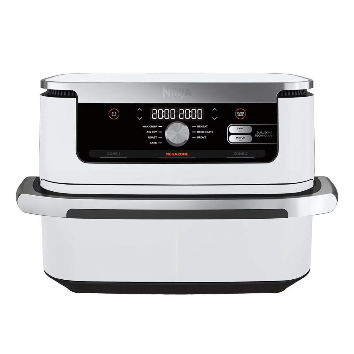 Аэрогриль с двумя секциями Ninja Foodi FlexDrawer 10,4 л AF500EUWH, белый (уцененный)
