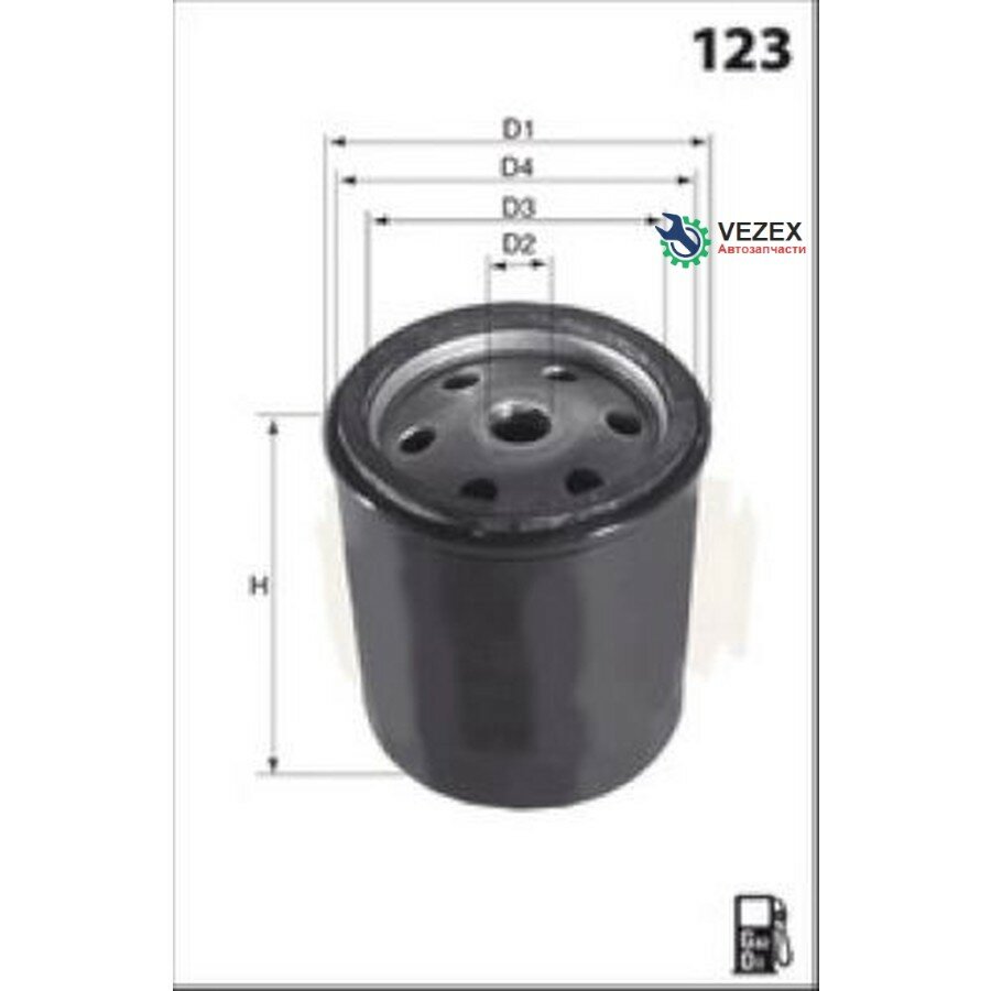 MECA-FILTER ELH4527 Фильтр масляный VW