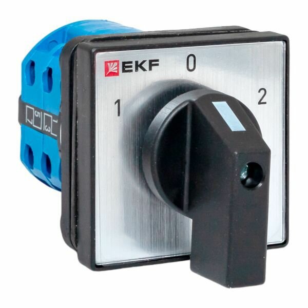 Переключатель кулачковый ПК-1-22 2п 10А "1-0-2" IP65 EKF pk-1-22-10-65