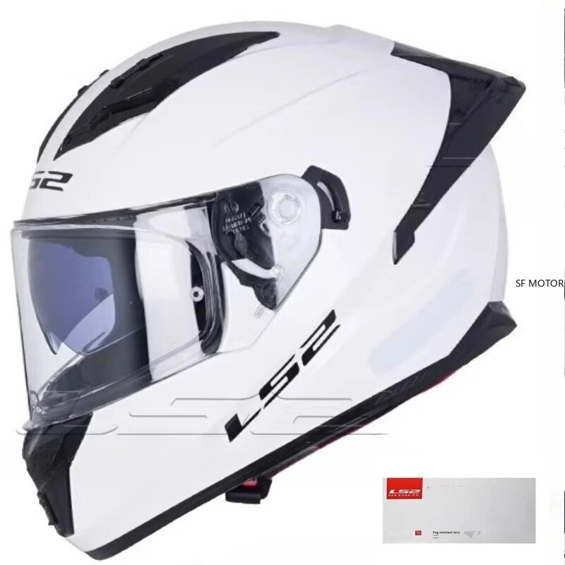Мотошлем LS2 FF806 Белый XL, Gloss, LED-фонарь