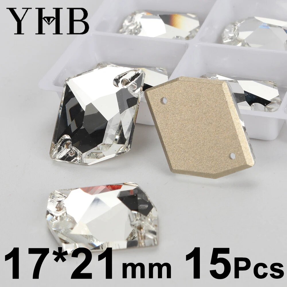 Стразы YHB Cosmic 17x21mm, 15 шт