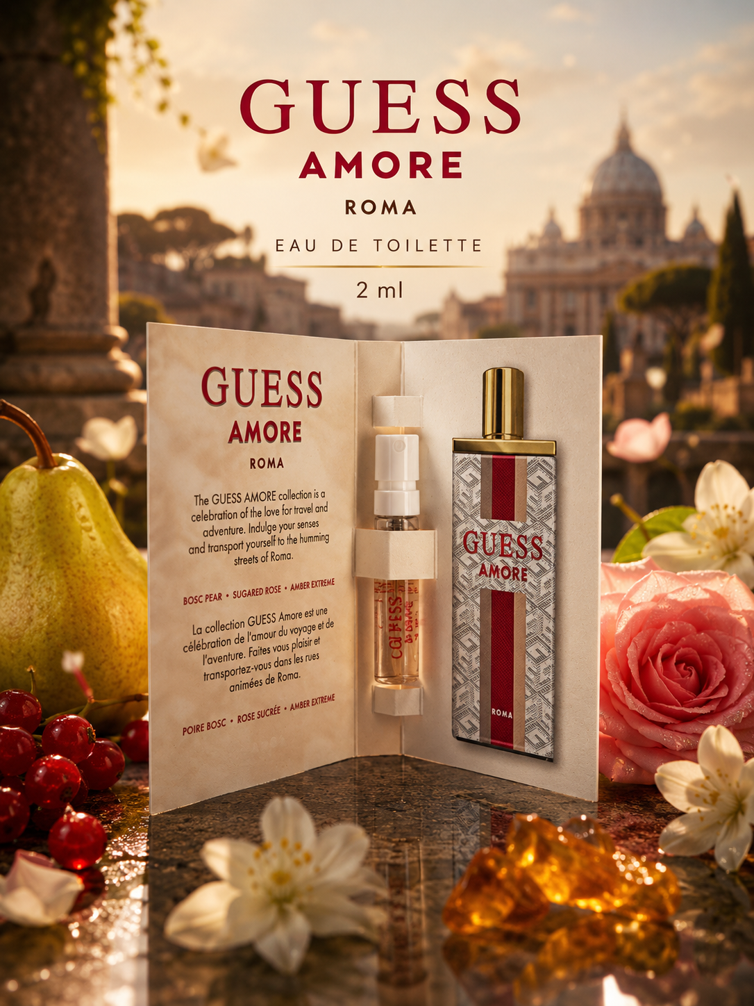 Guess Amore Roma унисекс Sampler туалетная вода, 2 мл пробник Vials