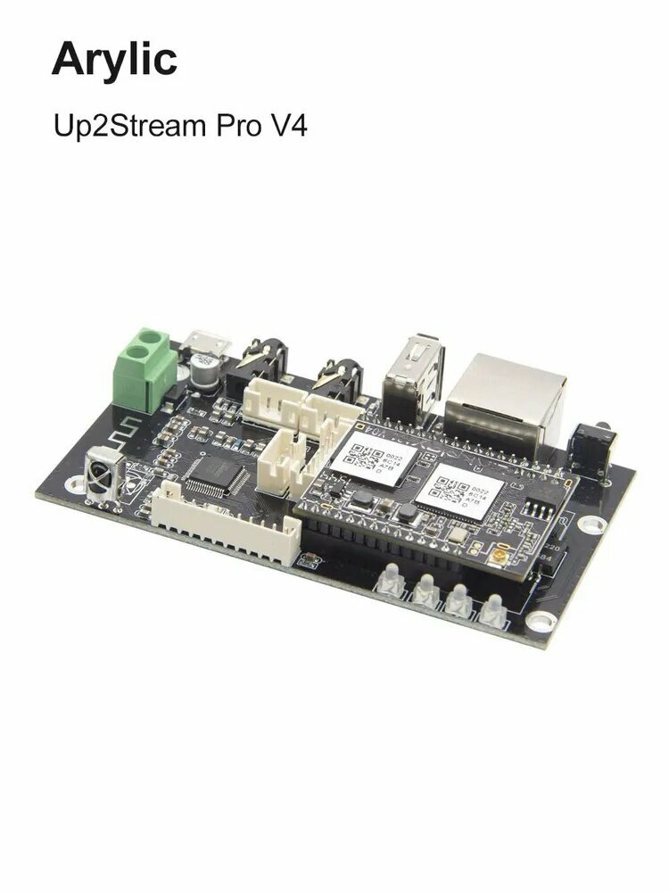 Arylic Up2Stream Pro V4 Беспроводная аудиоприемная, плата Bluetooth Audio Recei, Беспроводной стереофонический музыкальный модуль, Multiroom DIY WIFI Audio Board