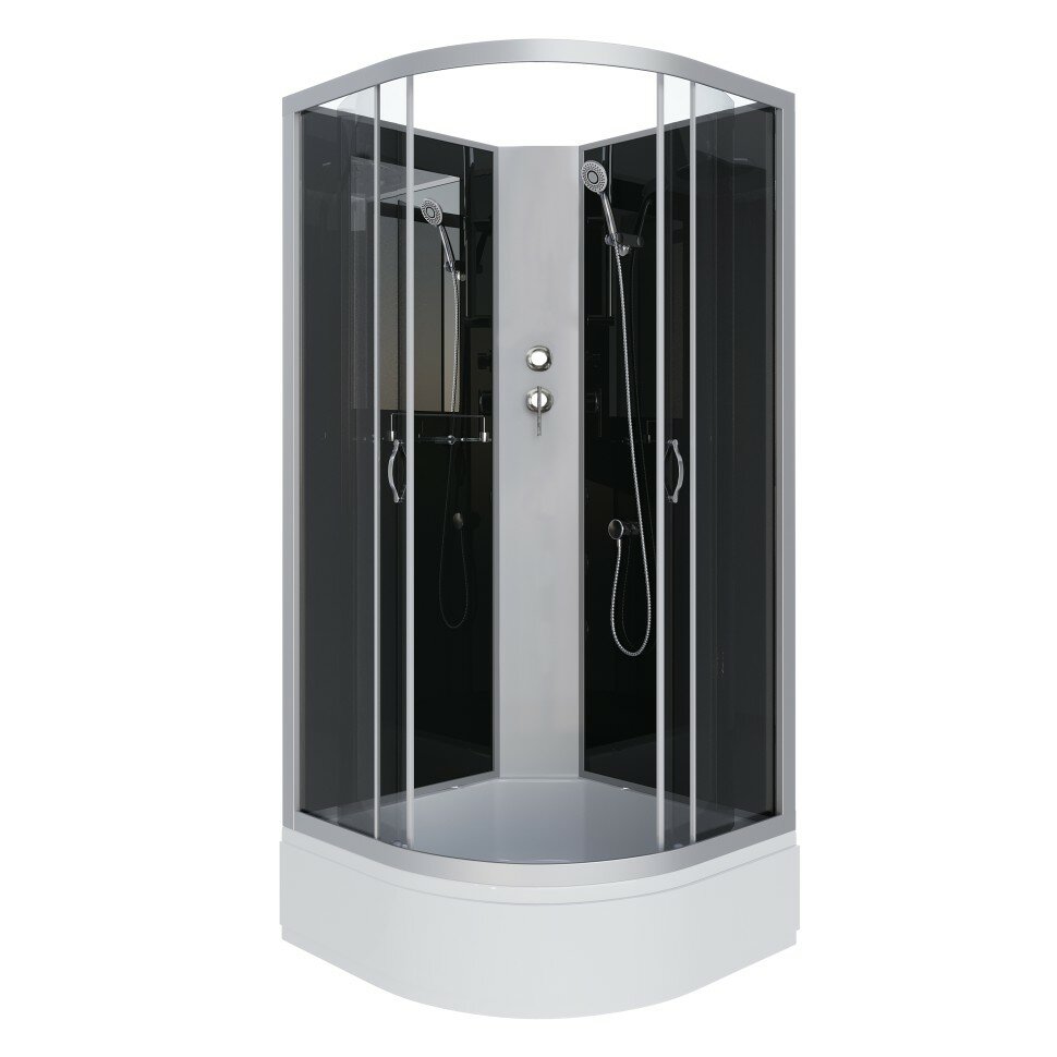 Душевая кабина Niagara Classic NG-3501-14BK (90х90х200) средний поддон(26см), стекло тонированное,4 места