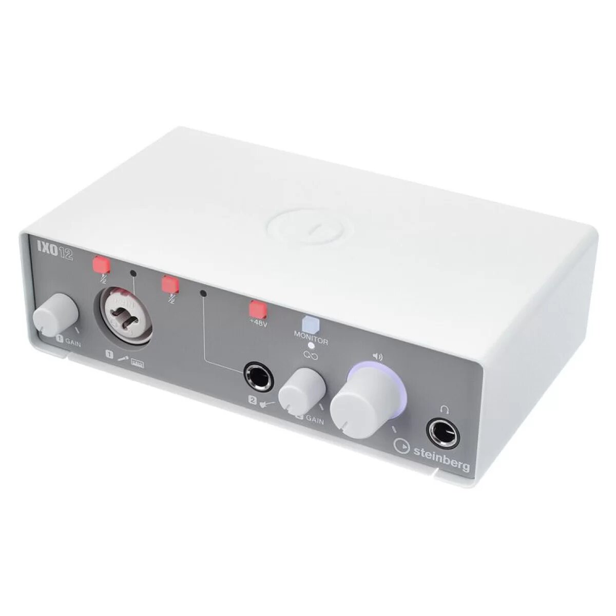 Внешняя звуковая карта Steinberg IXO12 White USB аудиоинтерфейс для записи вокала, гитары, подкастов и стриминга