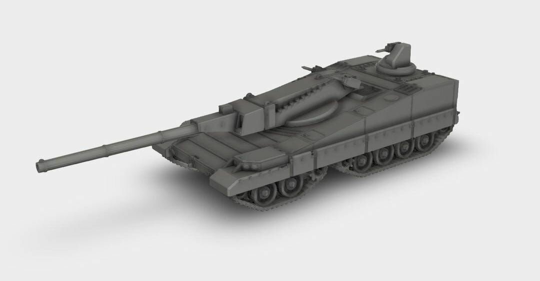 Объект 490Б. Белка. Проектный танк. Масштабная модель 1:72.