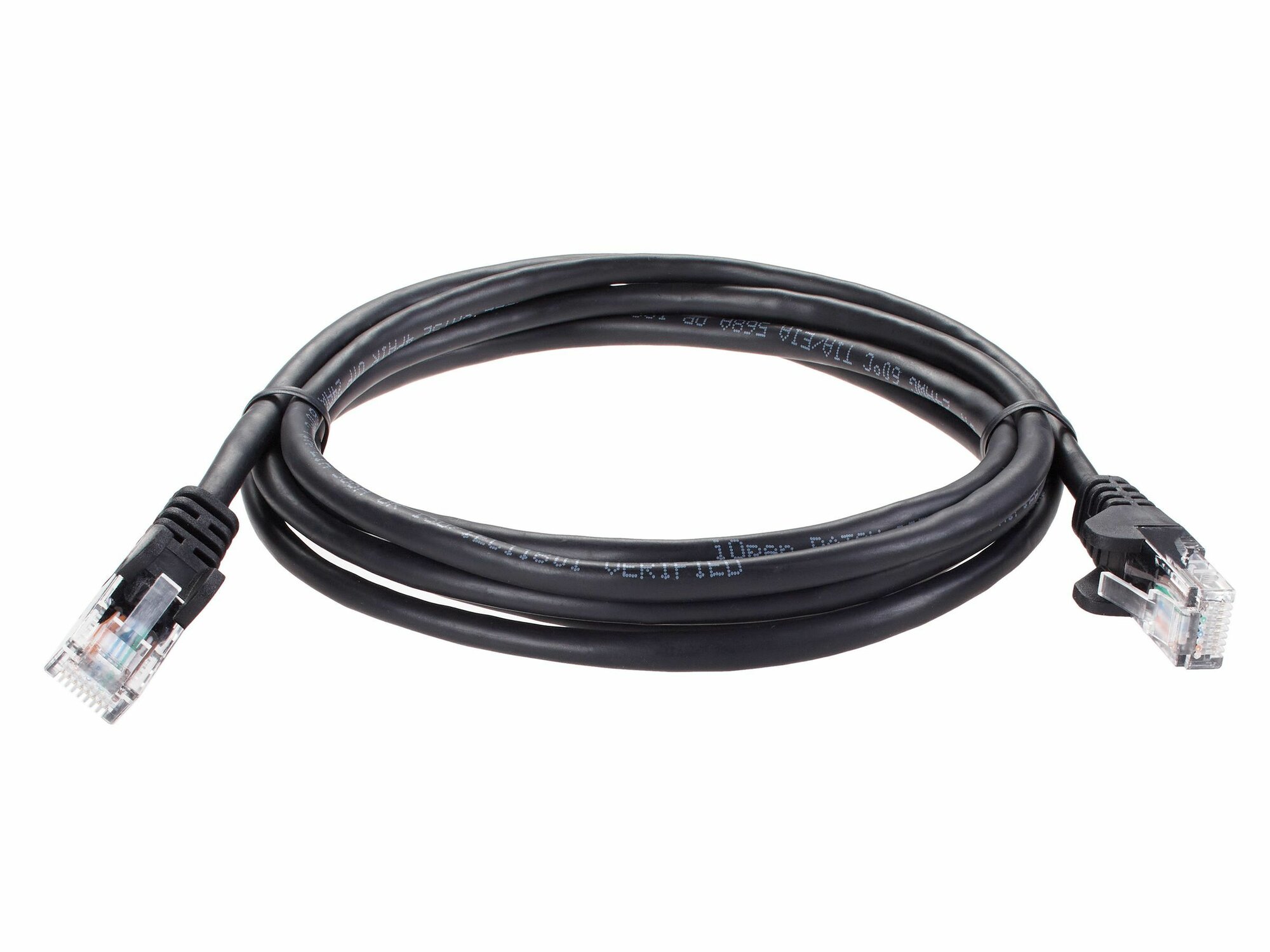 Патч корд 2м iOpen UTP 5e RJ45 интернет кабель 2 метра LAN Ethernet патчкорд черный (ANP511_2M_BK)