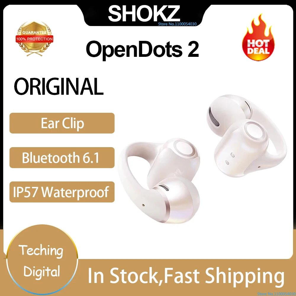 Shokz OpenDots 2 E320 Bluetooth наушники E320 White