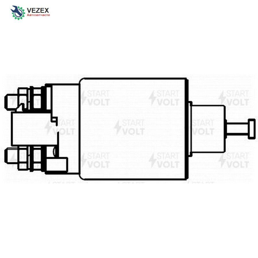 STARTVOLT VSR 0505 Реле втягивающее стартера для а/м Chevrolet Captiva C140 (11-)/Opel Antara (10-) 2.4i/2.2D (VSR 0505