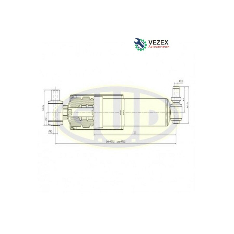 GUD GSA551807 Амортизатор задн газ renault megane scenic/scenic i 96-