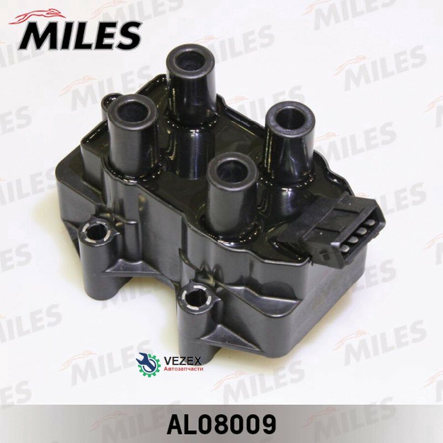 MILES AL08009 Катушка зажигания OPEL ASTRA F/G 2.0 (BERU ZS344) AL08009
