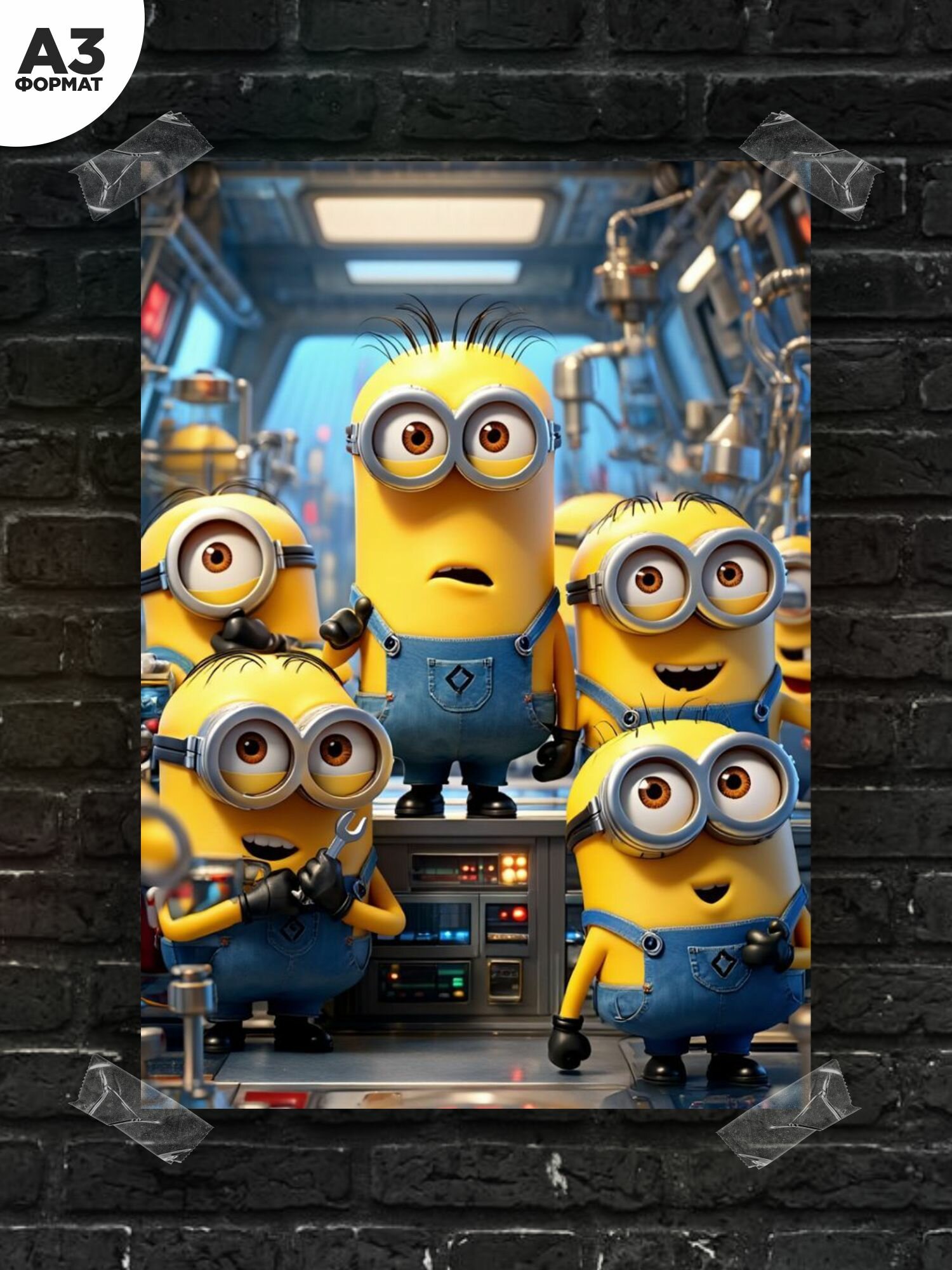 Постер на стену Миньоны, Minions