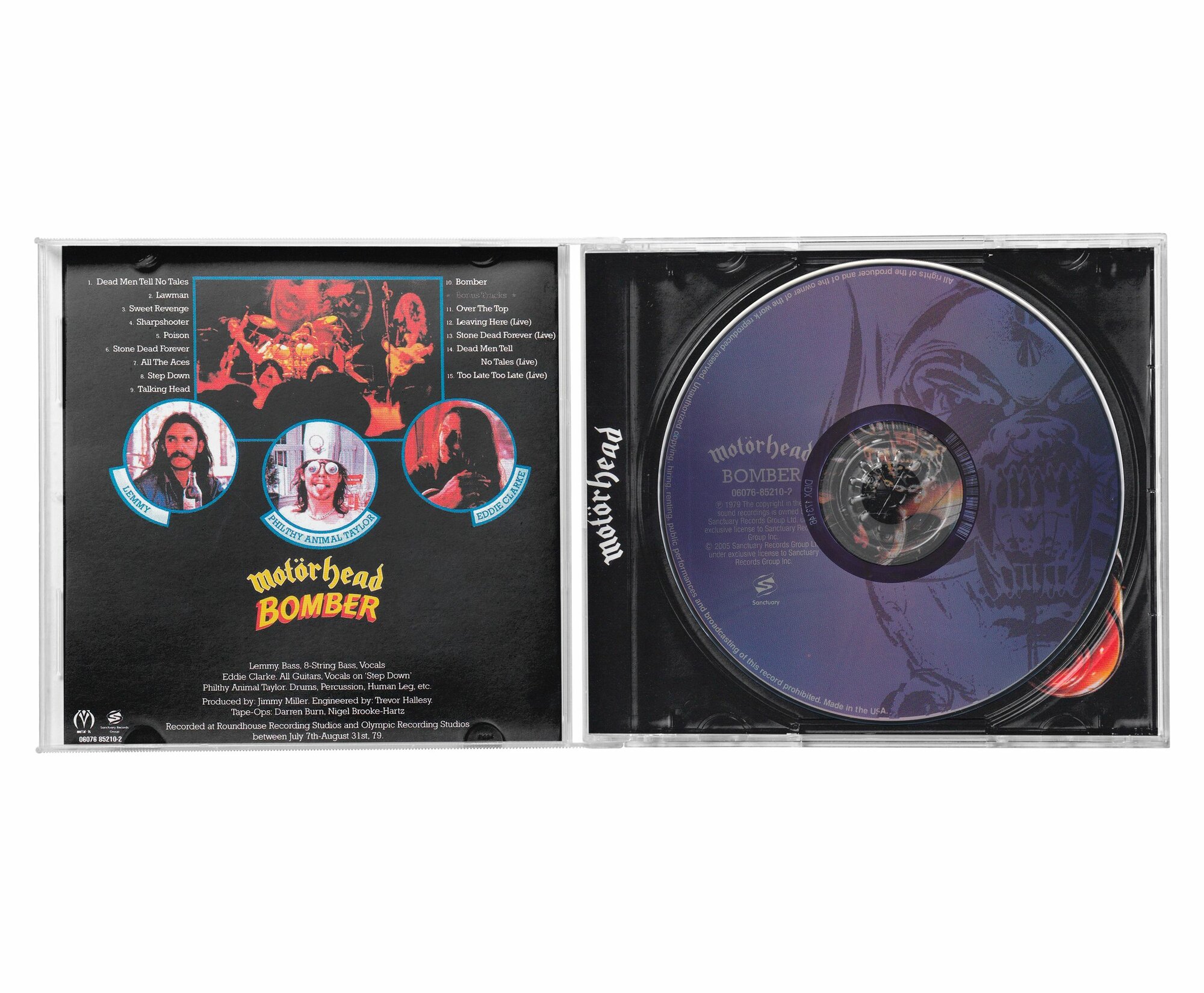 Motorhead - Bomber, 2001, 12-page, CD-Аудио — фото 1