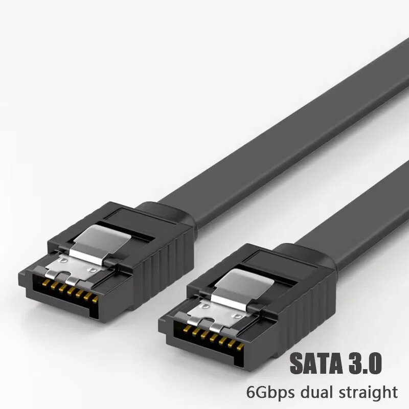 SATA III кабель 40 см BlackDoublestraight