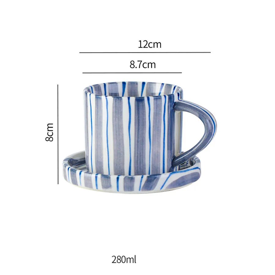 Керамическая чашка для кофе 280 мл Blue
