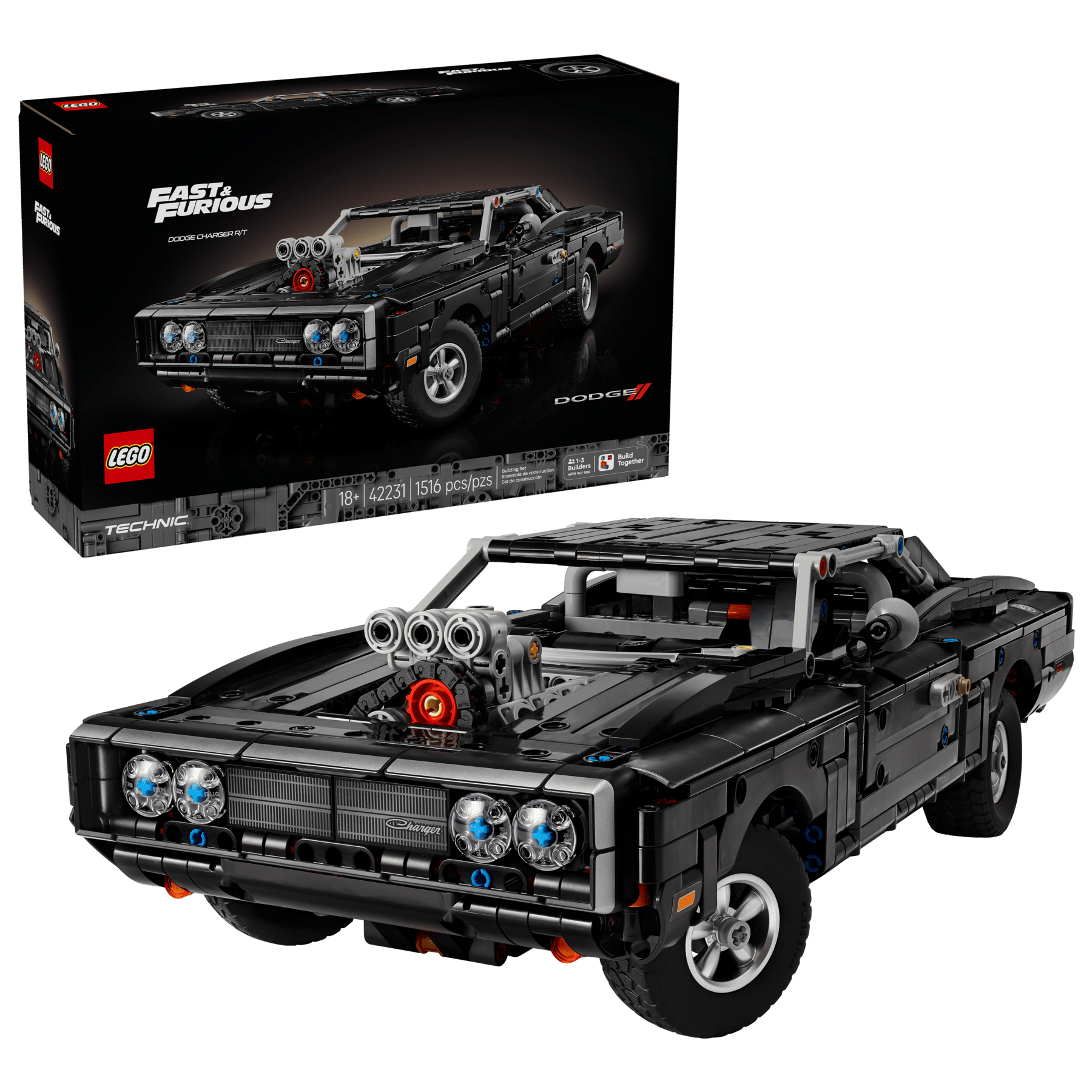 Конструктор LEGO Technic 42231 Форсаж - автомобиль Dodge Charger R/T, 1516 дет.