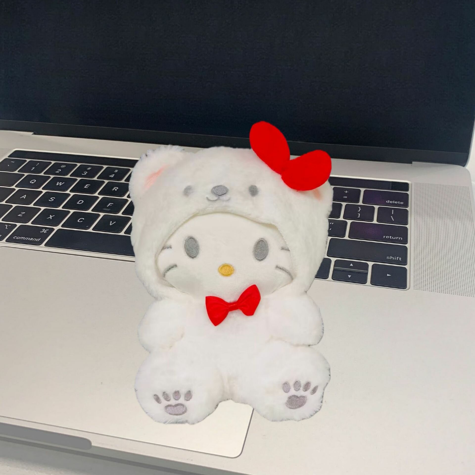 25 см аниме Sanrio плюшевые куклы игрушки Kawaii Hello Kitty Kuromi My Melody Cinnamoroll мультфильм милые плюшевые игрушки подарки для детей Белый, Hello kitty