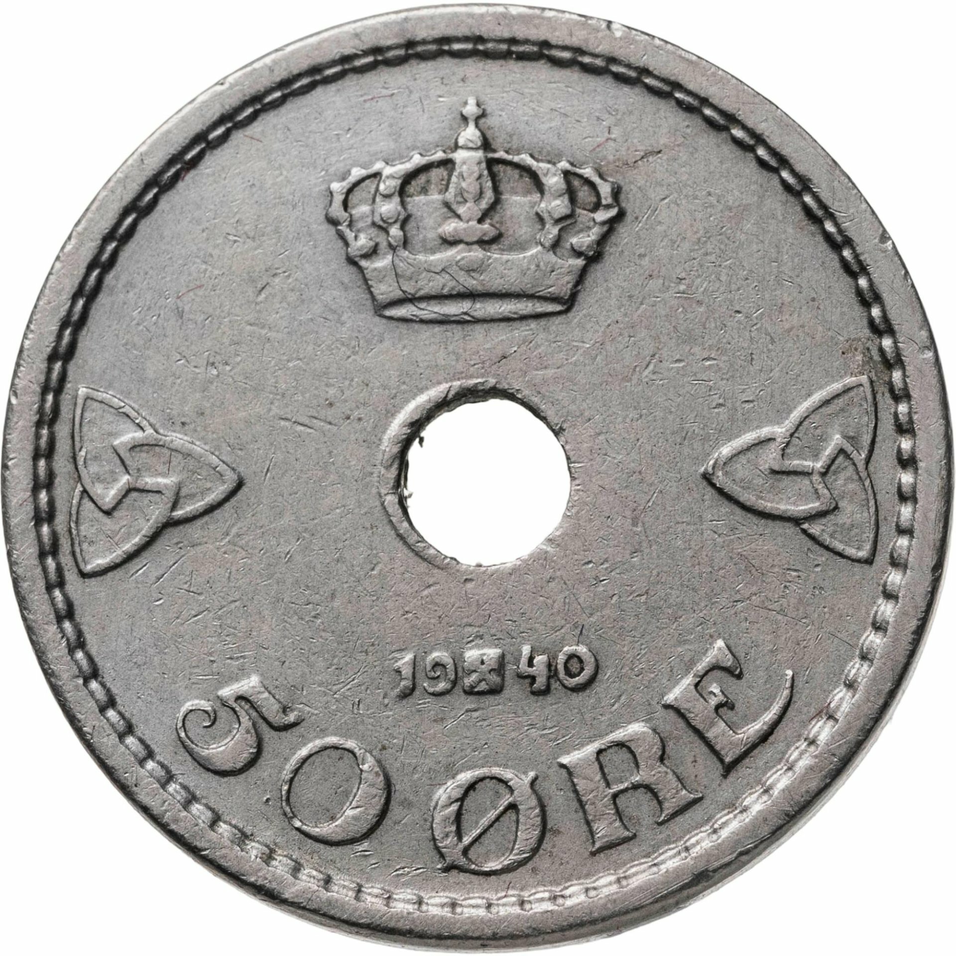 Норвегия 50 эре (ore) 1940