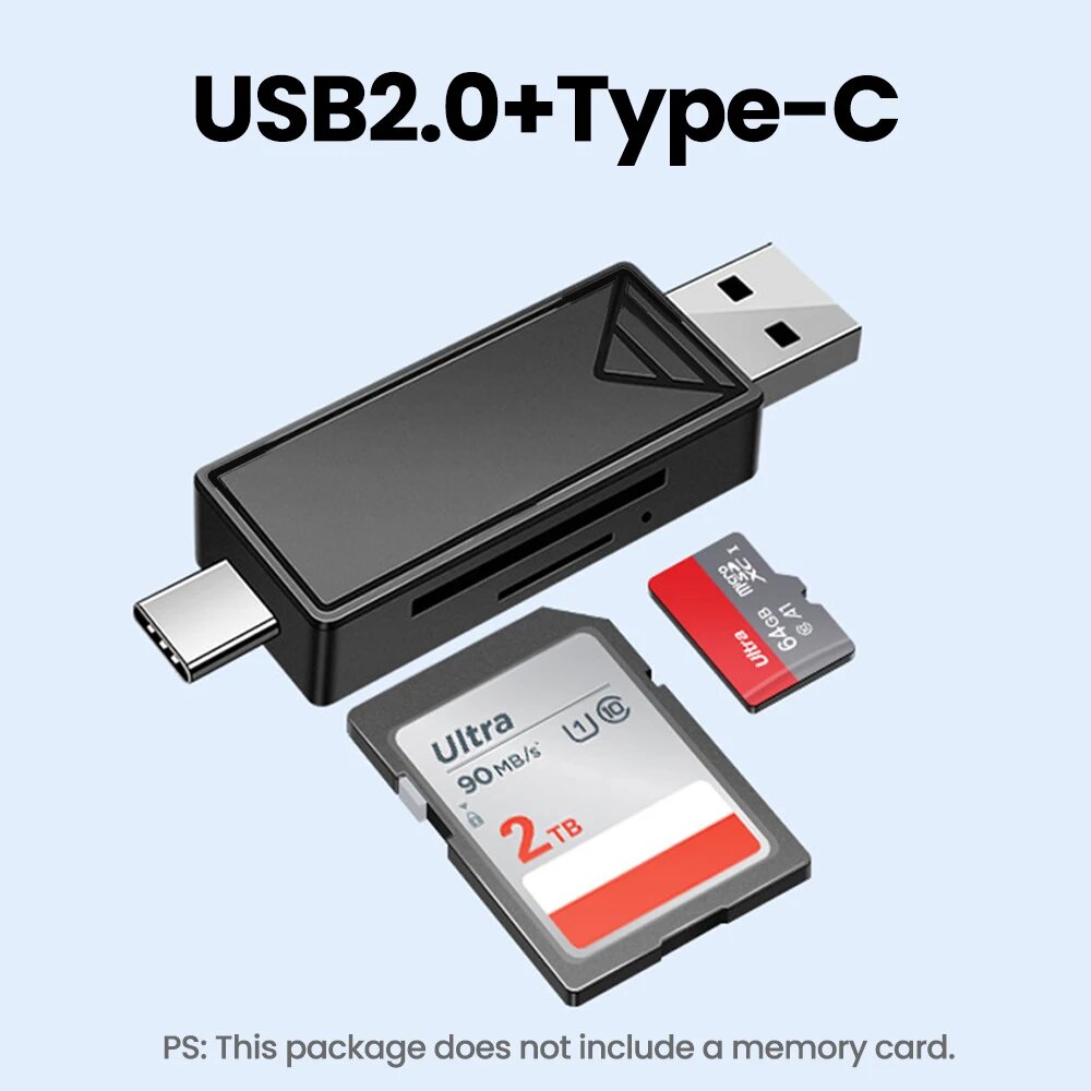 Многофункциональный кардридер USB 3.0/2.0 для SD/TF карт USB 2.0
