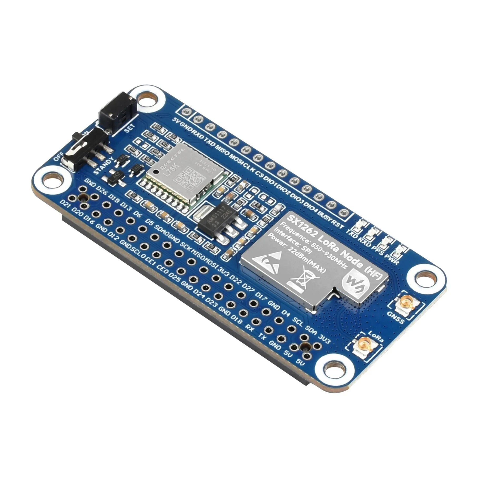 Waveshare SX1262 LoRaWAN HAT Raspberry Pi 868-915M-LoRaWAN