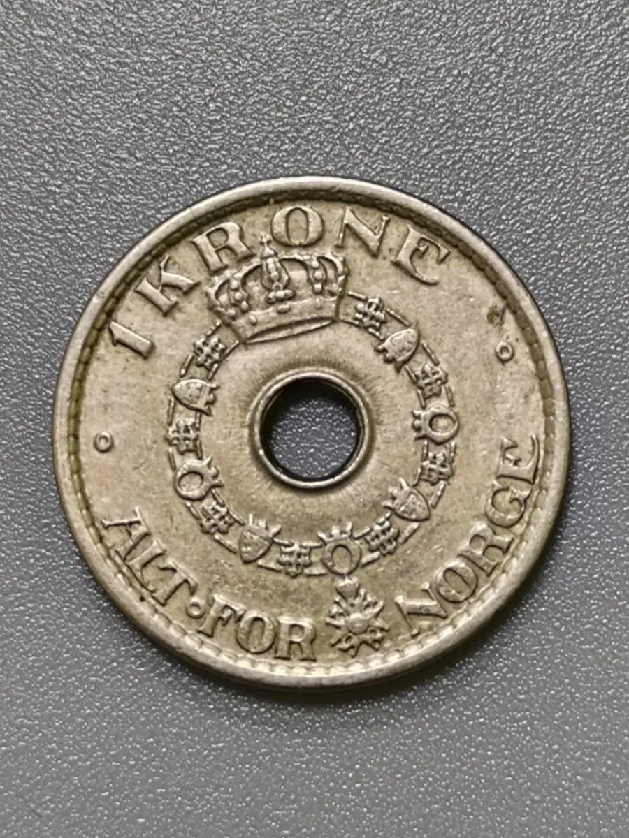 Монета 1 крона Норвегия, 1951 г.