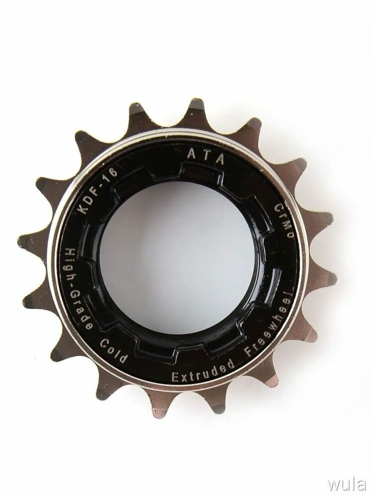 Трещотка ATA KDF-16, 1/2"х1/8"х16Т, резьба 1.375"-24T, (34,9мм) 3 собачки, 8 шлицов, Cr-Mo, никелированная