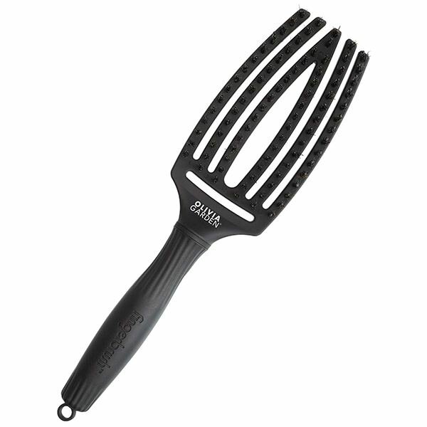 OLIVIA GARDEN Щетка для волос Olivia Garden Fingerbrush, Care Iconic Boar&Nylon Full, Black, размер- M ID1729