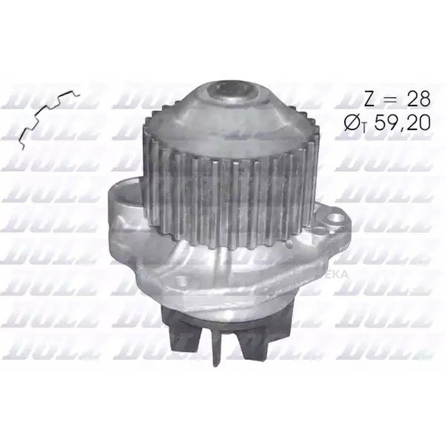 Помпа водяная пр-во Испания DOLZ C123 Renault Clio II (BB0/1/2_, CB0/1/2_) 3.0 V6 Sport [L7X 762] 254 . 2002 - 2005